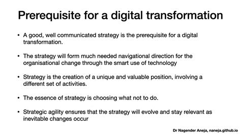 Digital Transformation Strategy Dr Nagender Aneja