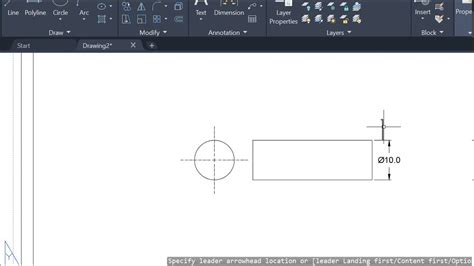 Placing Datum On An Axis In AutoCAD 2021 YouTube
