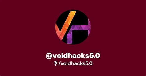 Voidhacks50 Twitter Instagram Linktree