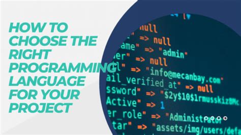 How To Choose The Right Programming Language For Your Project Hintnal