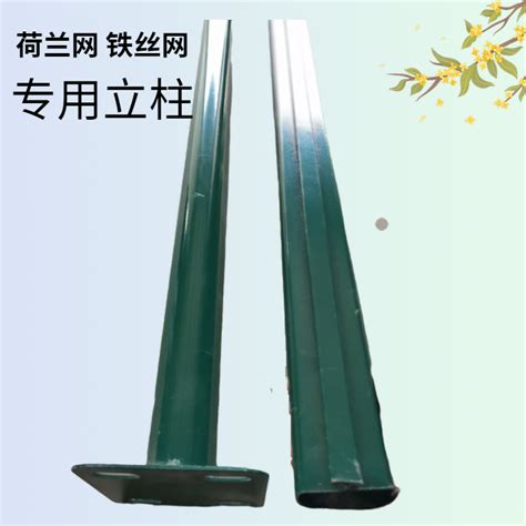 荷兰网立柱燕尾柱铁丝网围栏柱子养鸡网绿色防锈铁柱子防护网栏杆 虎窝淘
