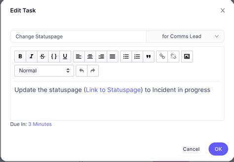 Task Templates Zenduty Docs