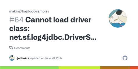 cannot load driver class net sf log4jdbc driverspyのエラー · issue 64