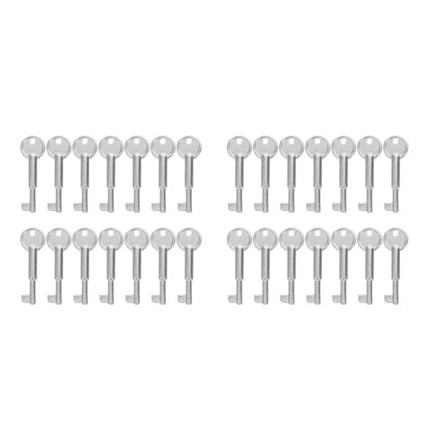 Frcolor 40 Pcs Security Key Switch Keyed Alike Light Switch Key Lock