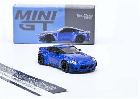 KovovÉ A Resin Modely Nissan Z Pandem Seiran Blue Lhd Mini Gt 164