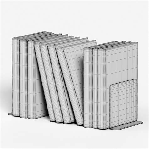 일본 책 세트 3 3d 모델 5 Max Fbx Obj Free3d