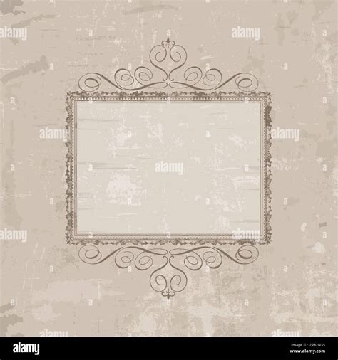Vintage Background With A Decorative Border Stock Vector Image Art Alamy