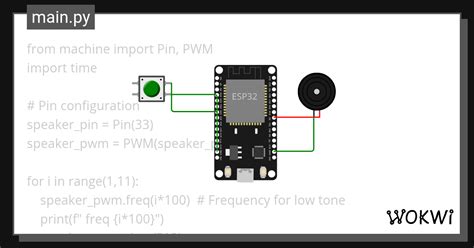 Pwm Speaker Copy Wokwi Esp32 Stm32 Arduino Simulator