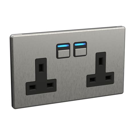 2 Gang Smart Socket 2 Way Socket Lightwave