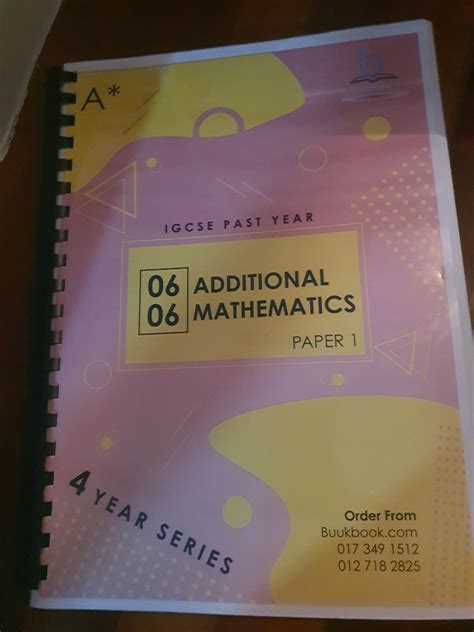 Igcse Past Year 0606 Additional Mathematics Paper 1 Hobbies And Toys
