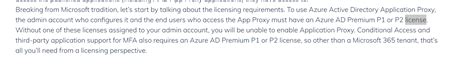 Azure Ad Application Proxy Licensing Microsoft Qanda