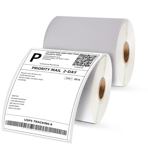 4x6 Thermal Shipping Labels 400 Blank Stickers No Ribbon Required