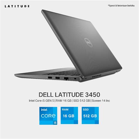 Jual Laptop Dell Latitude 3450 Core I5 Gen 5 Ram 16 Gb Ssd 512 Gb Layar 14 Inc Shopee Indonesia