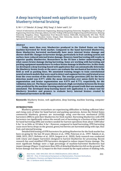 Pdf A Deep Learning Based Web Application To Quantify Blueberry