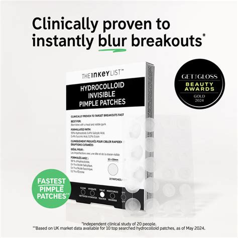 Hydrocolloid Spot And Pimple Patch The Inkey List Uk
