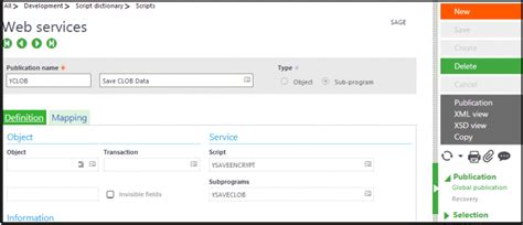 how to store clob variable data to the table through webservice sage x3 tips tricks and
