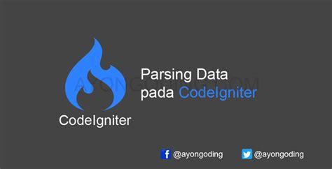 Cara Mengirim Data Ke View Codeigniter Ayo Ngoding