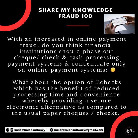 Welcome To Another Segment Of “share My Knowledge” Fraud 100 Implementing Processes To Protect