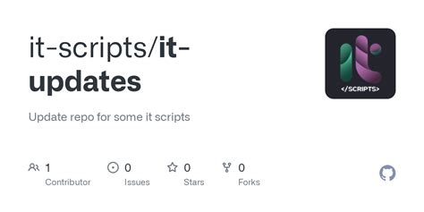 Github It Scriptsit Updates Update Repo For Some It Scripts