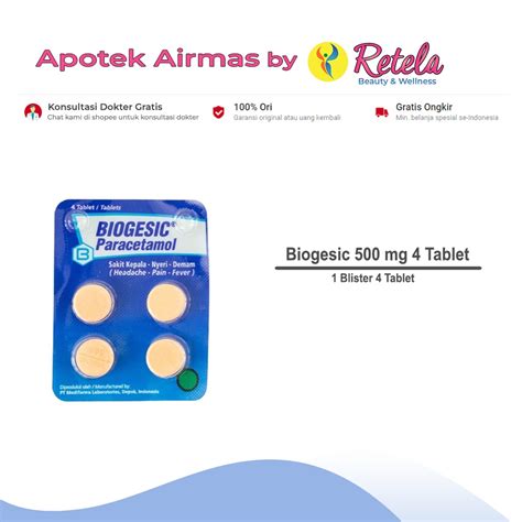 Jual Biogesic 1 Strip 4 Tab Shopee Indonesia