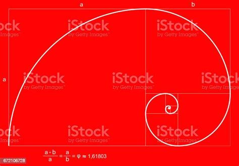 Fibonacci Spiral Or Fibonacci Succession Stock Illustration Download Image Now Horizontal