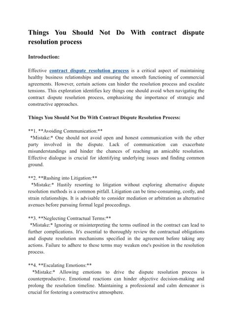 Ppt Contract Dispute Resolution Process Powerpoint Presentation Free Download Id 12916176