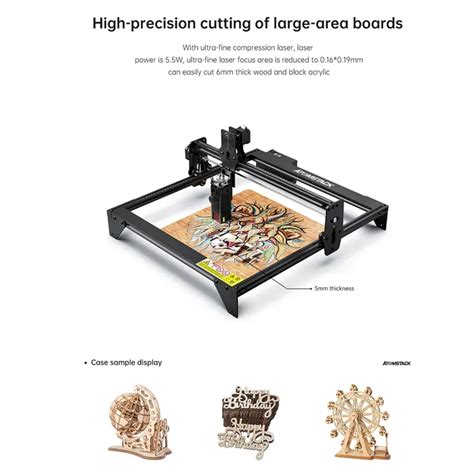 Professional Atomstack A5 M40 Laser Engraver For Metal Acrylic Leather