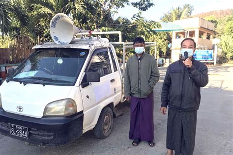 တာချီလိတ်မြို့၌ ကိုဗစ် ၁၉ ရောဂါ ဗီဇပြောင်း အိုမီခရွန်ကာကွယ်ရန် အသိပညာပေး လှည့်လည် နှိုးဆော