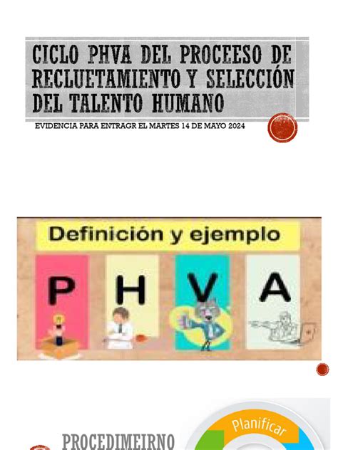 Ciclo Phva Evidencia 1 Documentar Seleccion 2 Descargar Gratis Pdf
