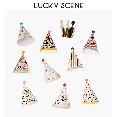 Badu Bg 10 бр Колекция шапки за рожден ден и корона за деца или възрастни Аксесоари за костюми