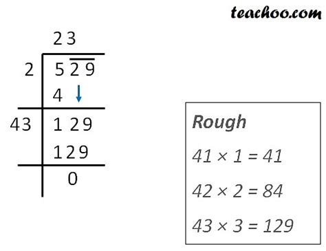 Finding Square Root By Division Method Integers Finding Square Roo