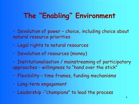 Enabling Environment