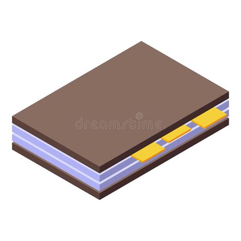 Semiconductor Chip Structure Showing Component Layers Isometric View
