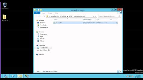 How To Configure Virtual Directories In Iis 8 On Windows Server 2012 Youtube