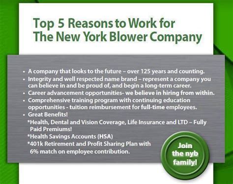 New York Blower Company On Linkedin Start A Lifelong Career At Nyb