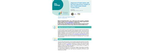 Alignment Of Public Banks With The Paris Agreement Insights Of E3gs