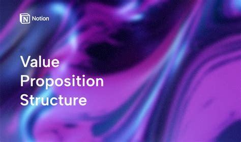 Value Proposition Structure