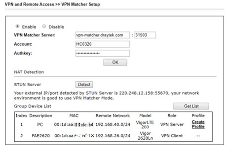 Vpn Matcher Draytek