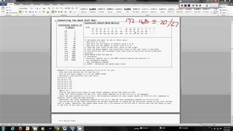 Ipv4 Subnetting Review Youtube