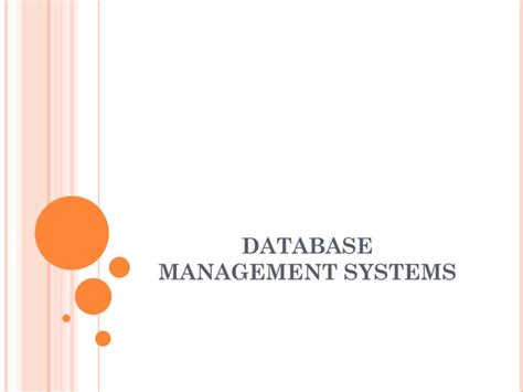 Chapter 1 Introduction To Database Management Systems Pptx