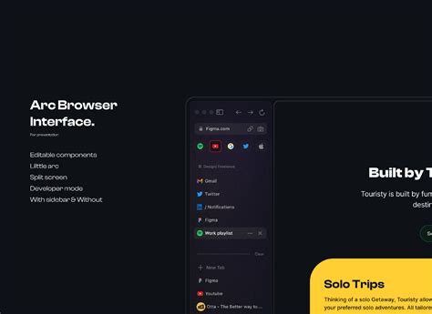 Arc Browser Interface Figma