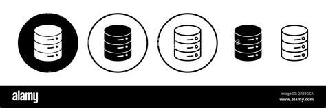 Database Icon Vector Server Icon Storage Stock Vector Image And Art Alamy