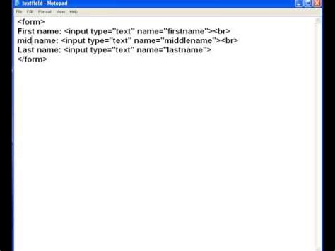 How To Create Html Text Box And Textbox YouTube