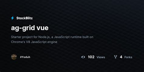Ag Grid Vue StackBlitz