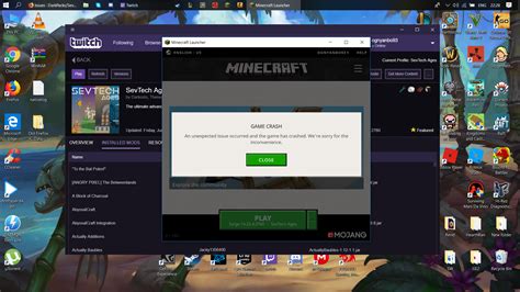 SevTech Is Crashing When I Try To Play It Issue DarkPacks SevTech Ages GitHub