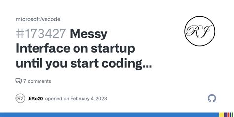 Messy Interface On Startup Until You Start Coding Then It Refreshes And