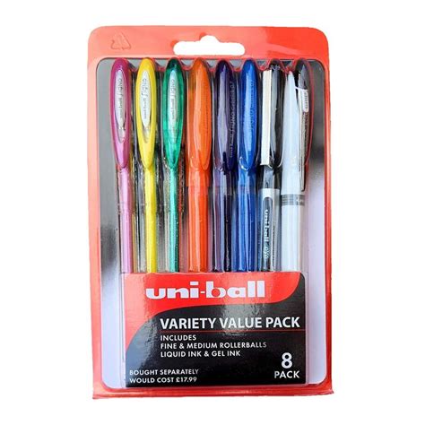Uni Ball Assorted Variety Value 8 Pack Online Marketplace Everymarket