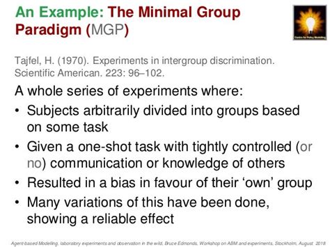 Agent Based Modellingvlaboratory Experimentsvand Observation In The