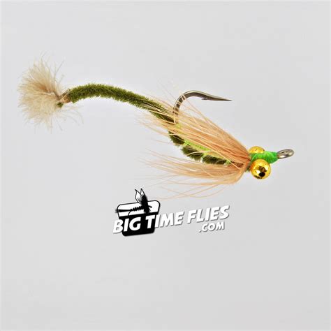 Bonefish Worm Lite Olive Fly Fishing Flies