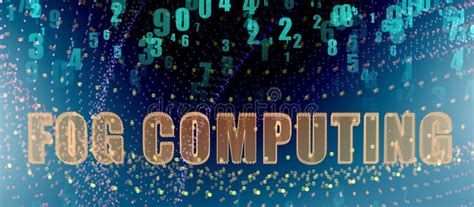 Concept Of It Fog Computing Stock Illustration Illustration Of